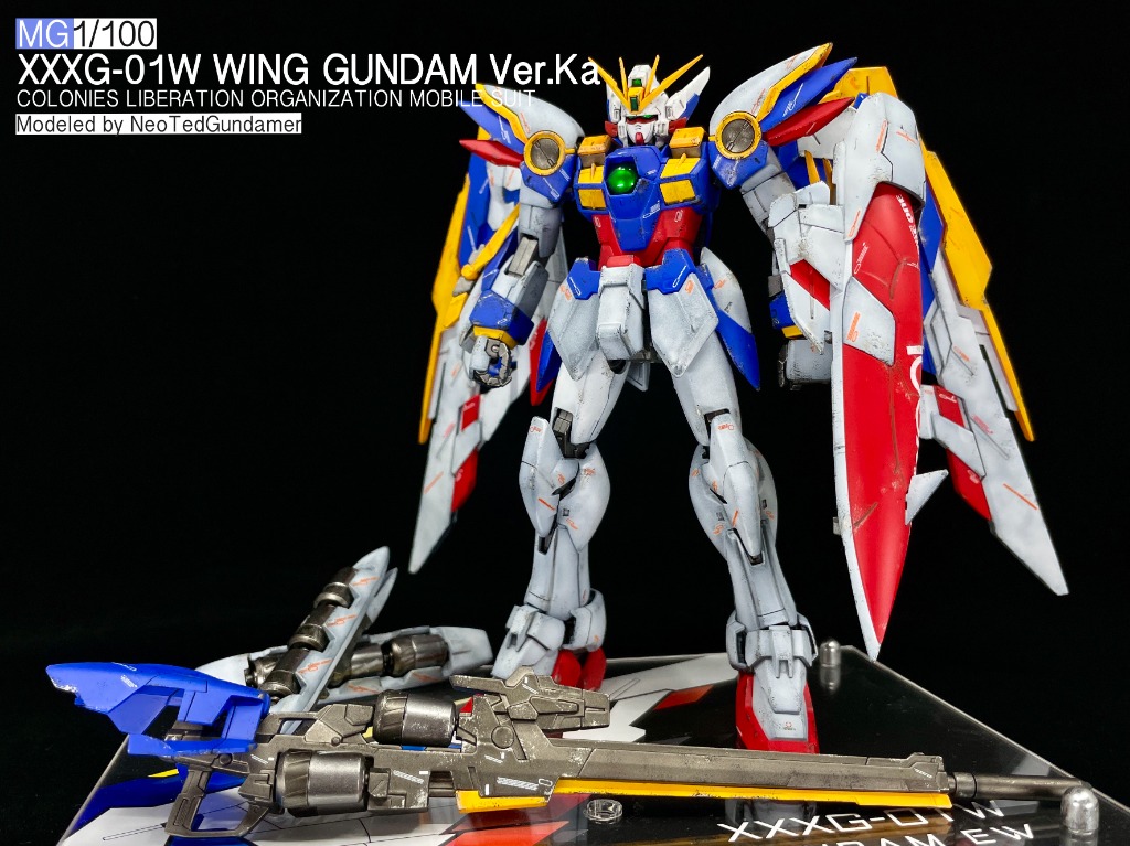 代工作品 MG WING GUNDAM Ver.KA W高達 機動戰士W 飛翼 塗裝舊化成品 模型 Endless Waltz EW, 興趣及 ...