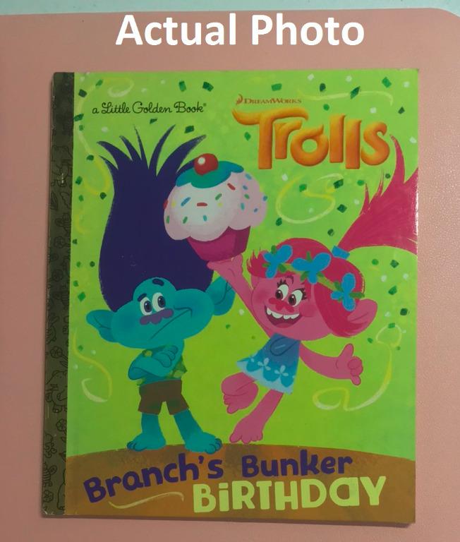 A Little Golden Book: Trolls - Branch's Bunker Birthday, Hobbies & Toys, Books & Magazines ...