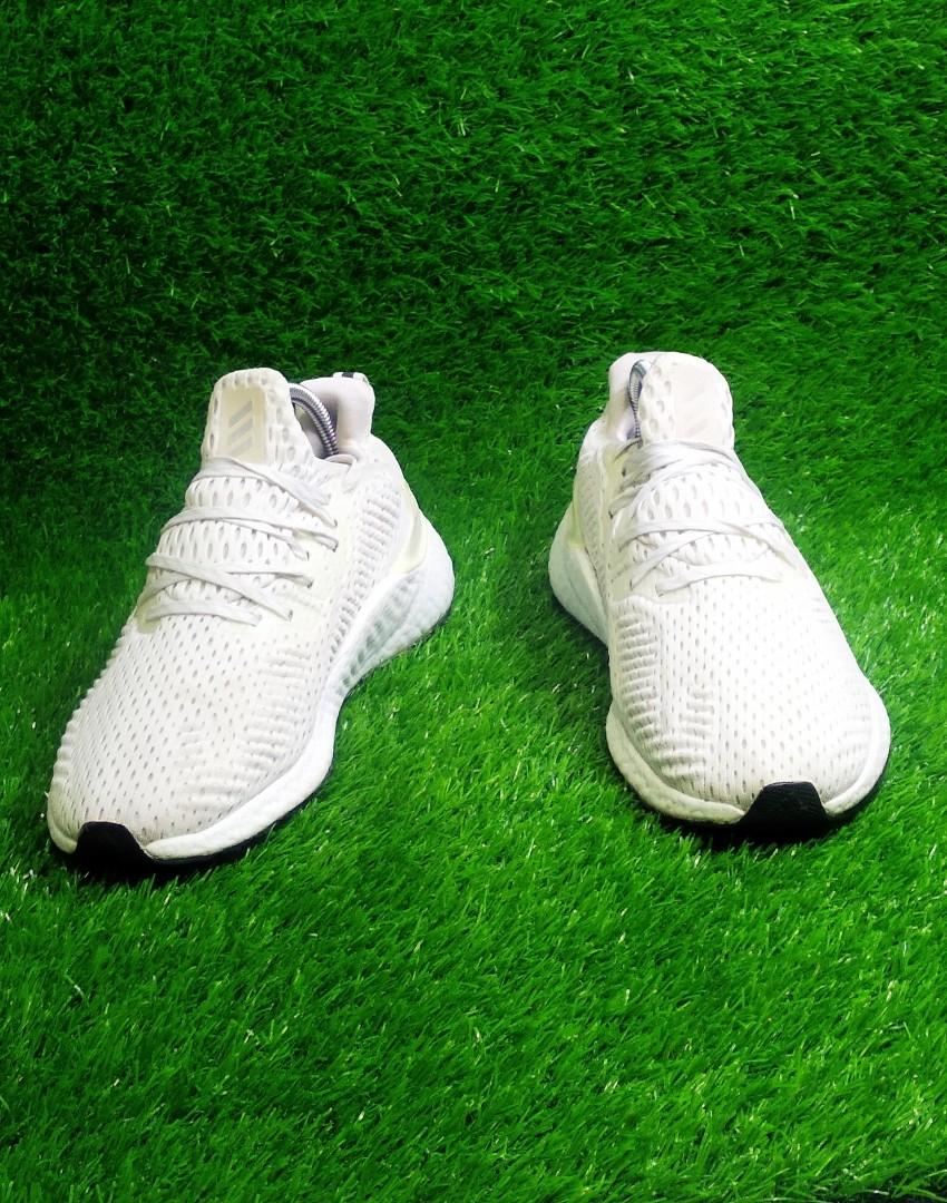 ADIDAS ALPHABOOST PURE WHITE, Men's Fashion, Footwear, Sneakers on ...