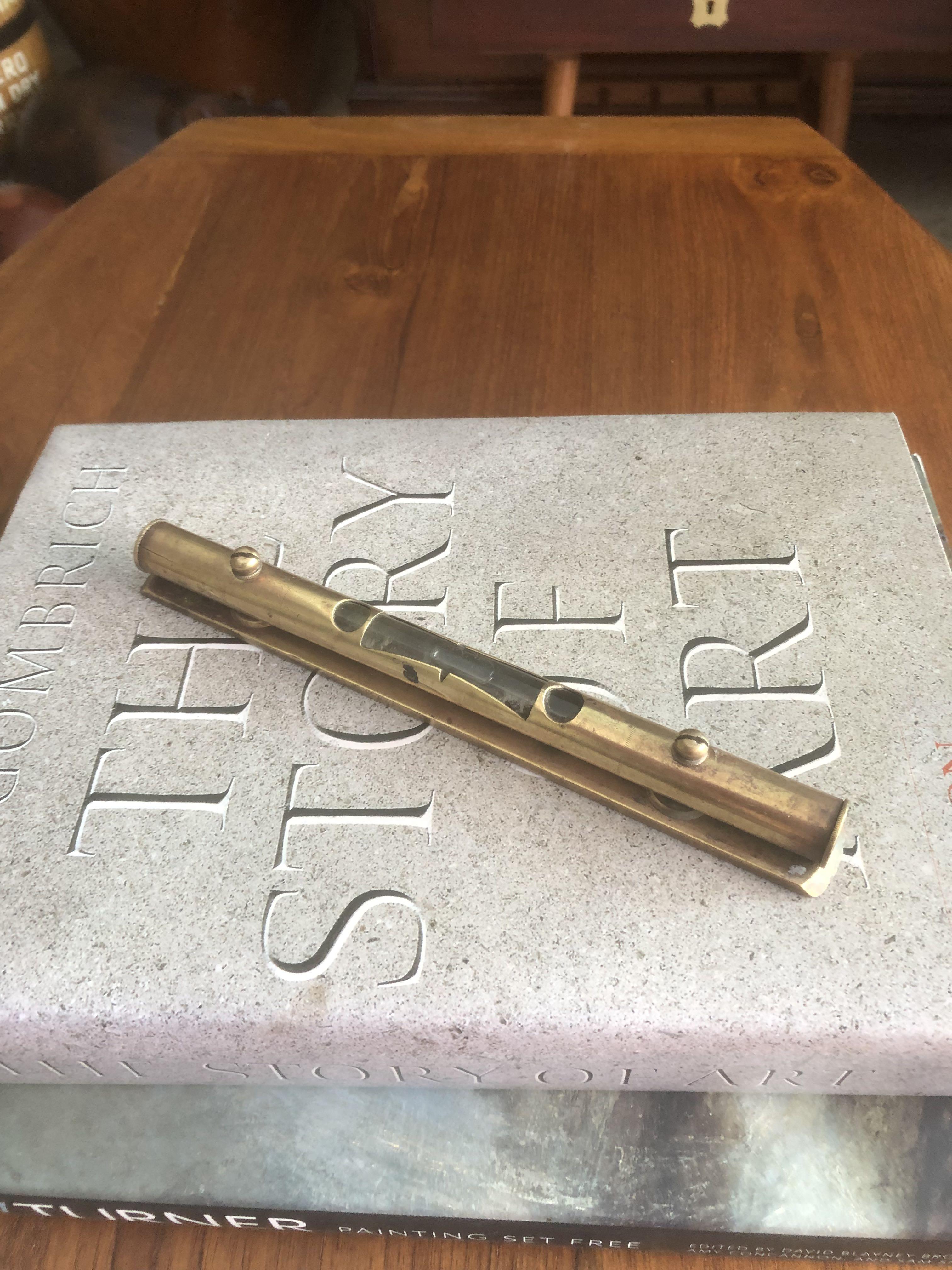 Antique Spirit Level Brass English Circa 1890, Hobbies & Toys ...
