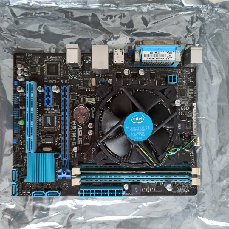 Asus H61M-C Motherboard / Intel Pentium Dual Core E5700 3.00 GHz ...