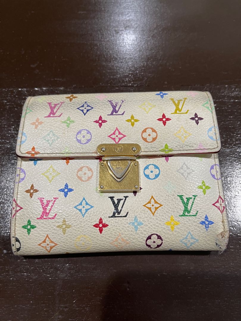 Authenti. LV Multicolor CompactBifold Wallet, Women's Fashion, Bags ...