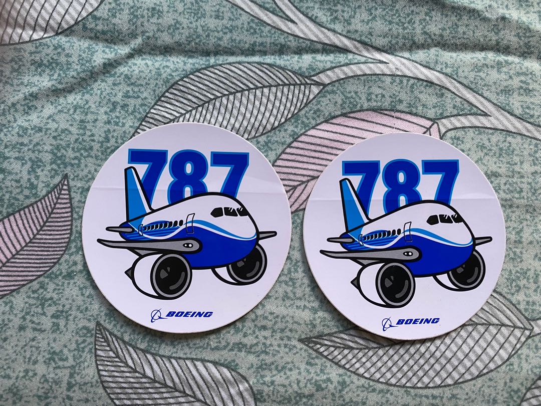 Boeing 787 pudgy stickers, Hobbies & Toys, Stationery & Craft, Other ...