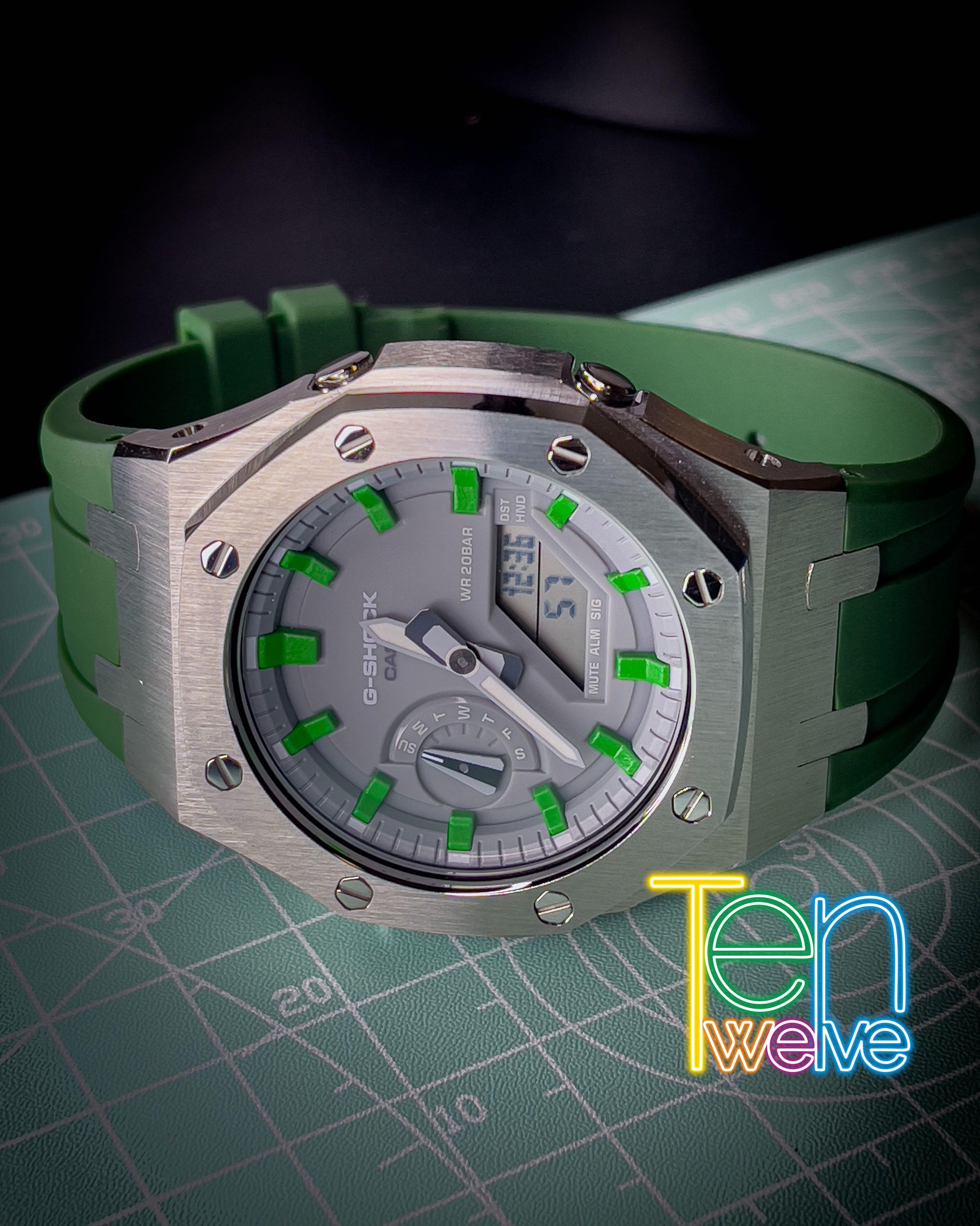 Casio G-Shock GA2100 GA2110 GA-2100 GA-2110 Custom UV Glow Fluorescent ...