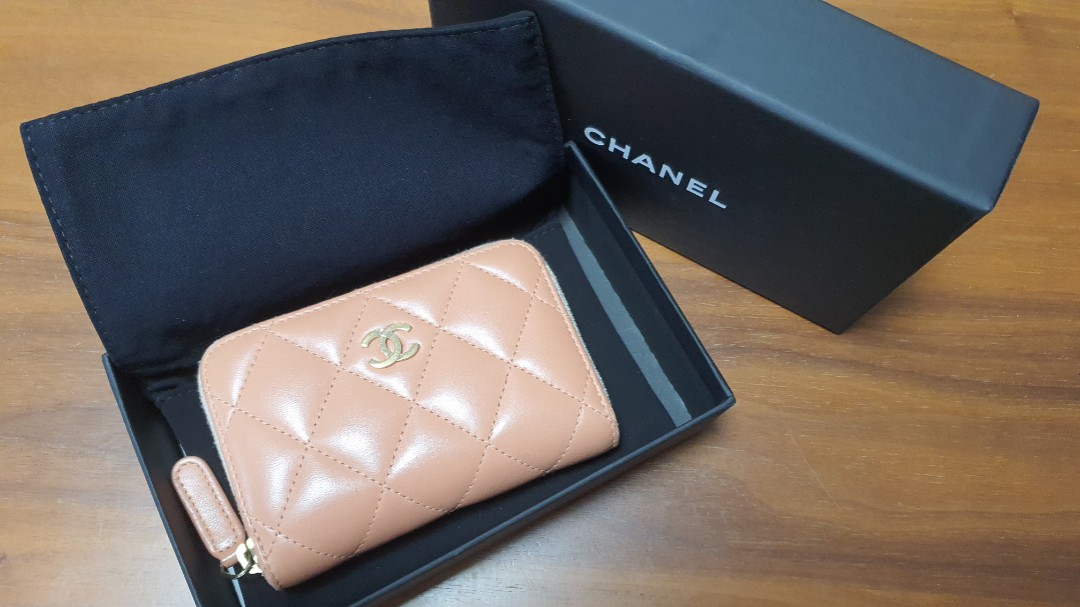 Chanel zip card and coin holder wallet, Women's Fashion, Bags & Wallets ...