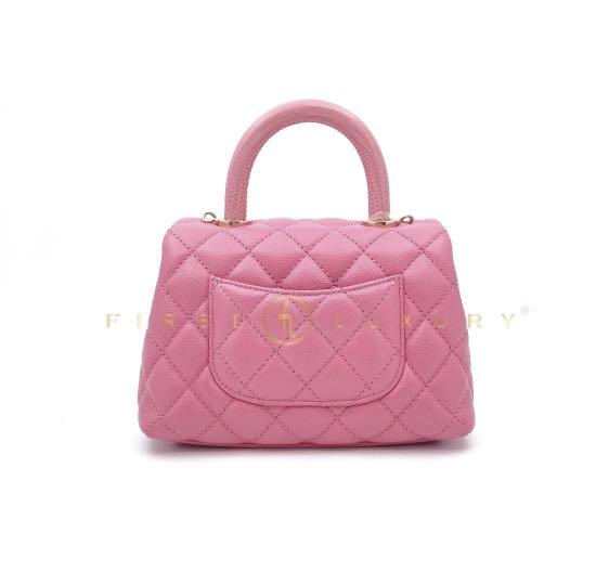 Chanel Pink Extra Mini Coco Handle Flap Bag, Luxury, Bags & Wallets on ...