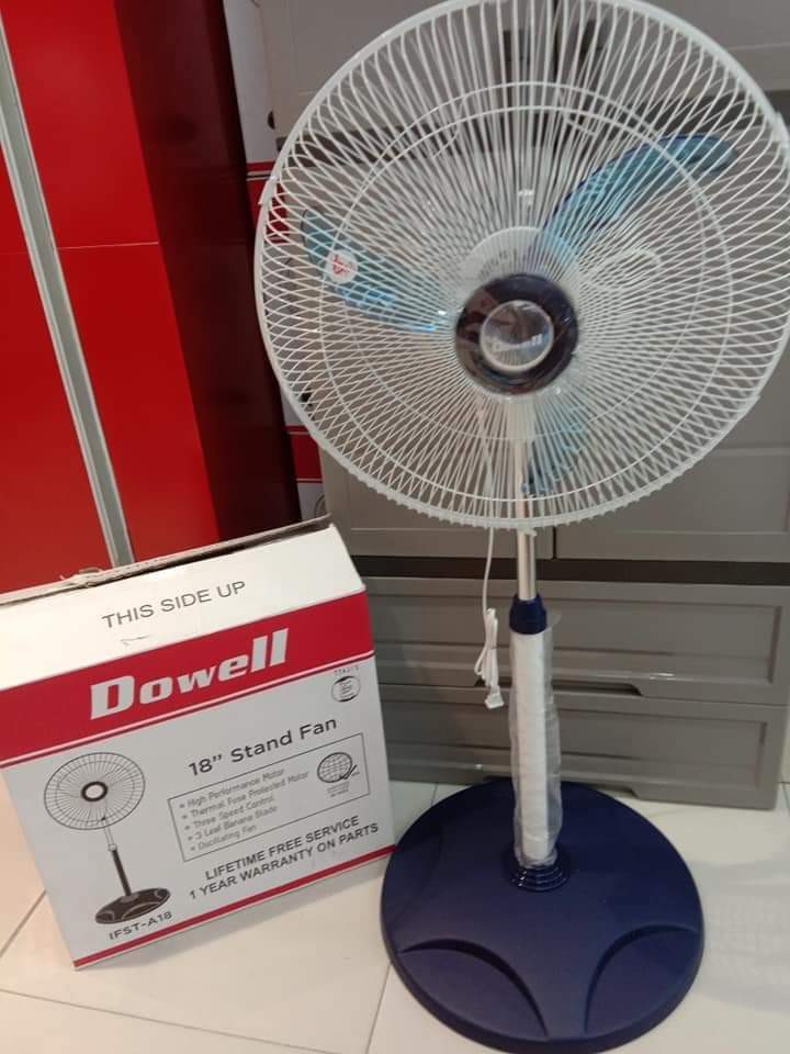 Dowell Industrial Desk stand electric table fan banana blade ifst ...