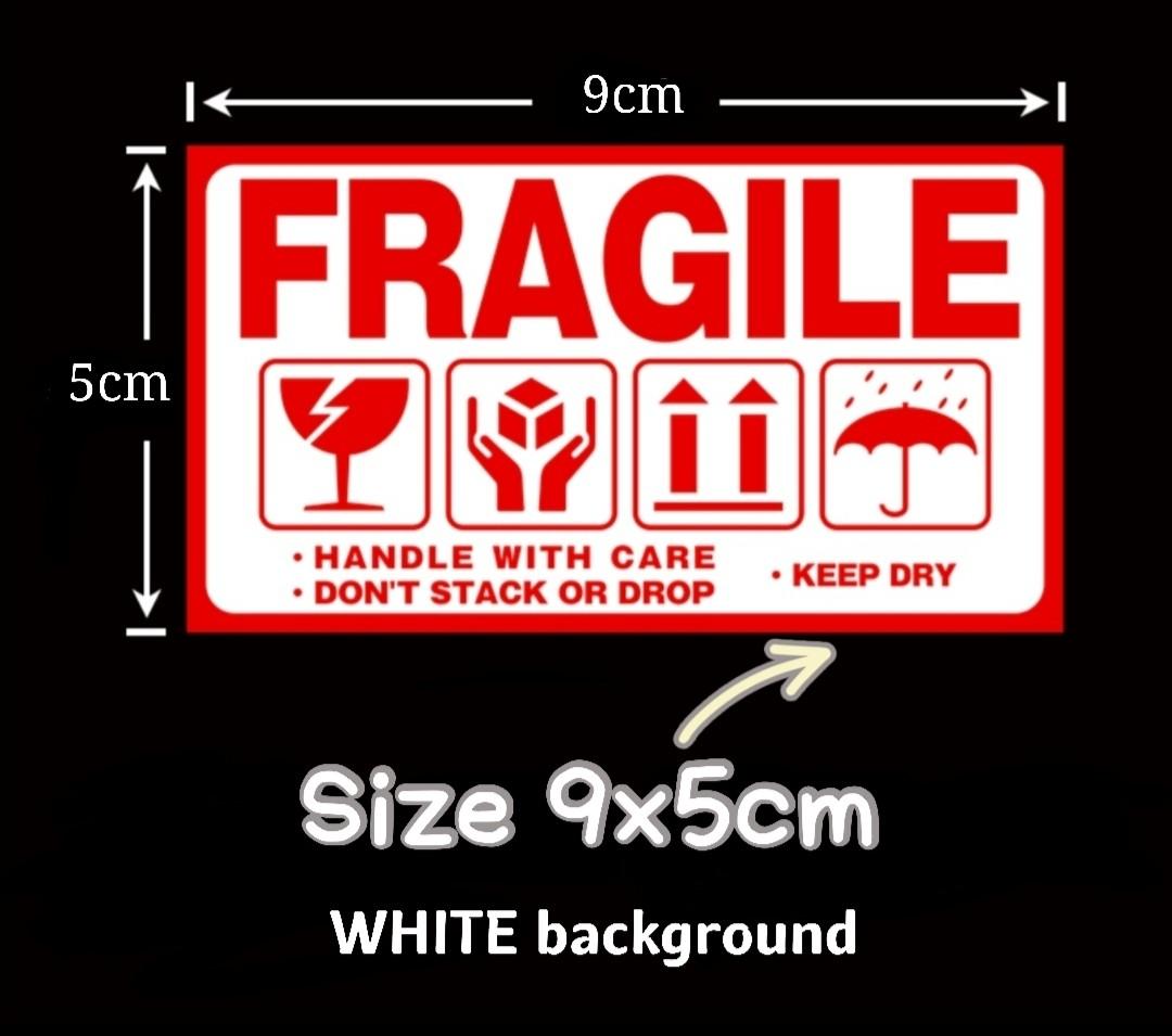 Fragile Sticker, Hobbies & Toys, Stationery & Craft, Craft Supplies ...