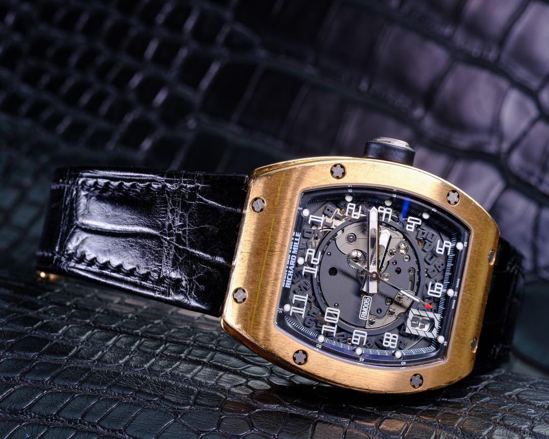 Handmade Handstitched Watch Strap In Jet Black Crocodile Leather For ...