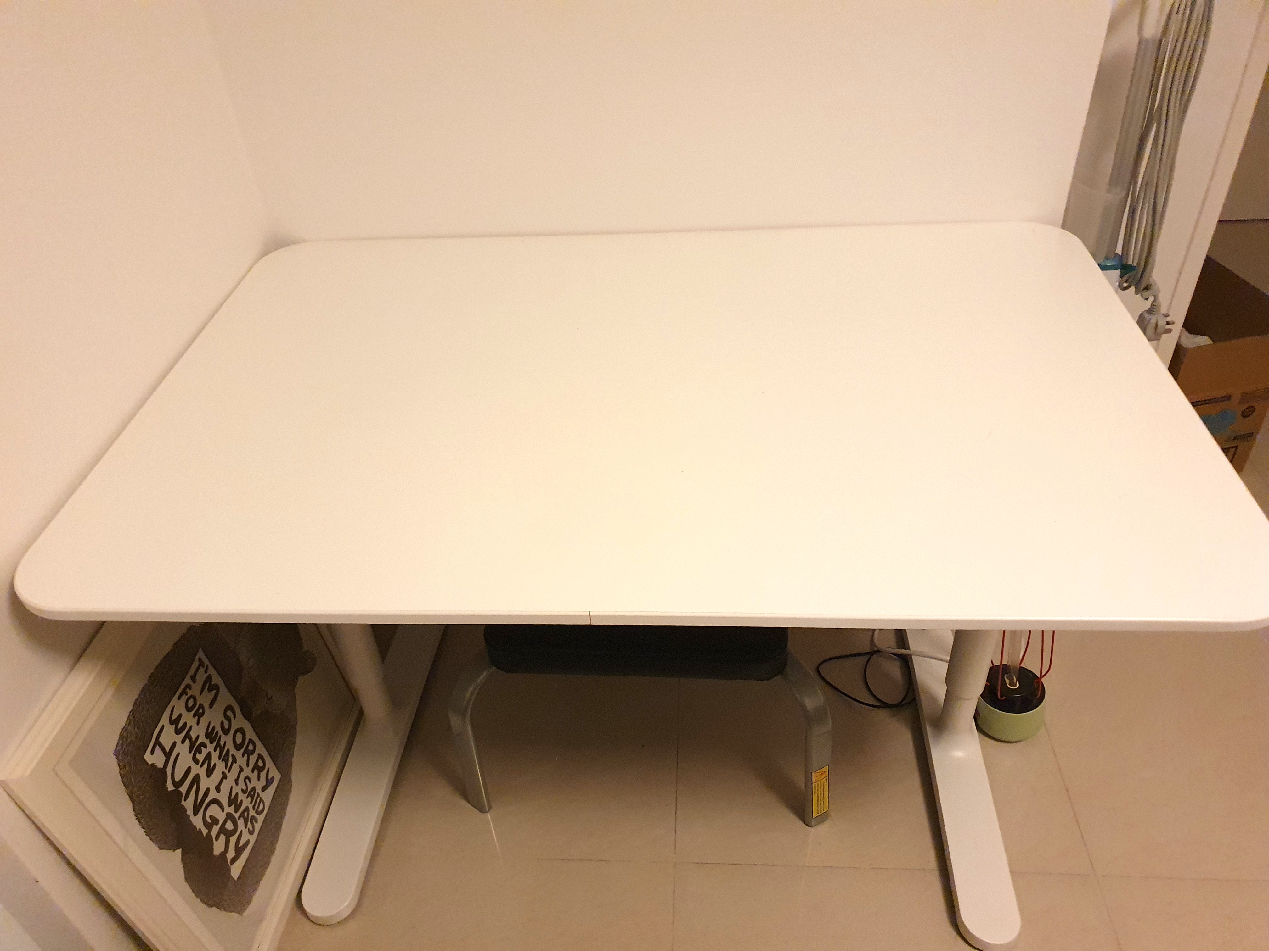 IKEA Bekant Study Table, Furniture & Home Living, Furniture, Tables ...