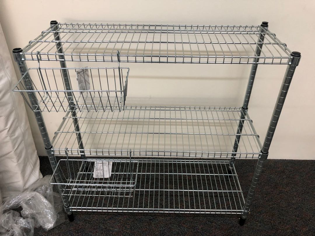 IKEA Stainless Steel Rack / shelving, Furniture & Home Living ...