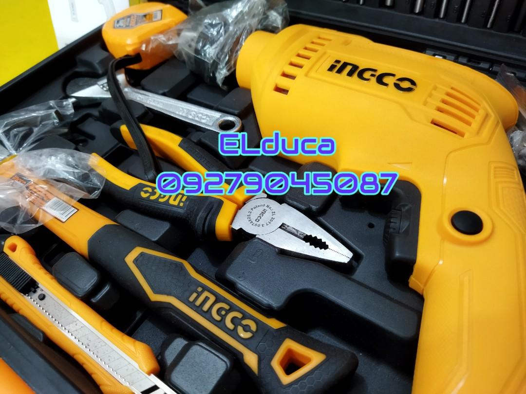 INGCO Impact Drill with Tool Set - 115 Pcs Tools Set, Commercial ...