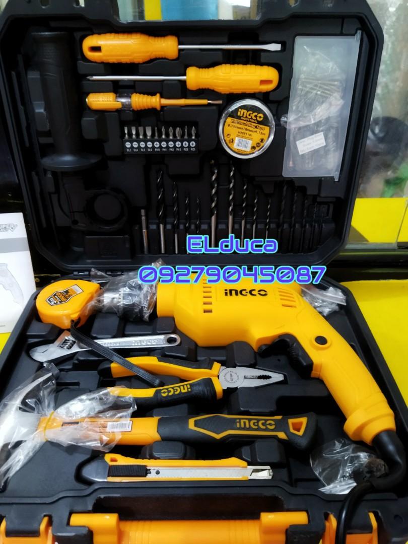 INGCO Impact Drill with Tool Set - 115 Pcs Tools Set, Commercial ...