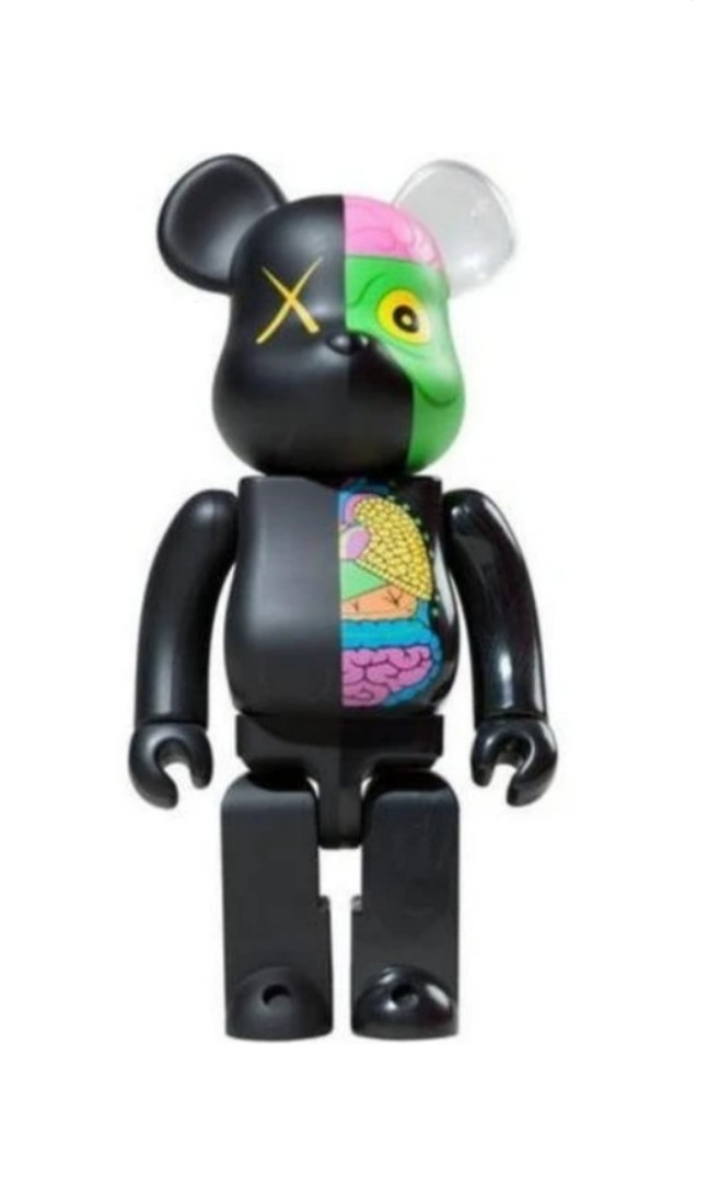 KAWS Bearbrick Dissected 400% Black, Hobbies & Toys, Toys & Games on ...