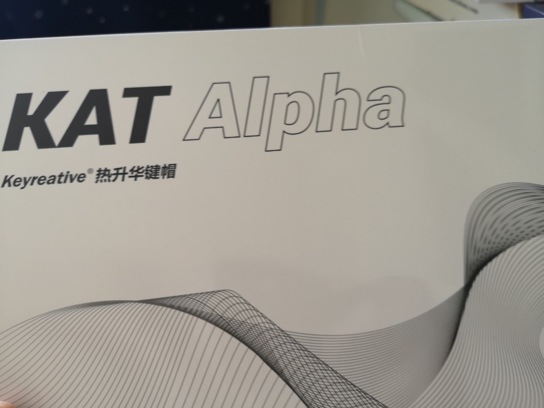 Keyreative KAT Alpha Black-on-White (BoW) PBT dye-subbed keycaps for 40 ...