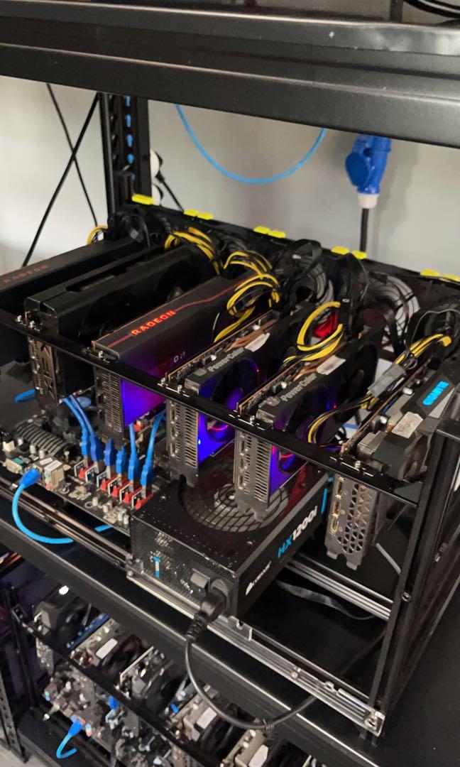 [Ready Stock] 6GPU Veddha Miner case V4 Edition mining frame case rig ...