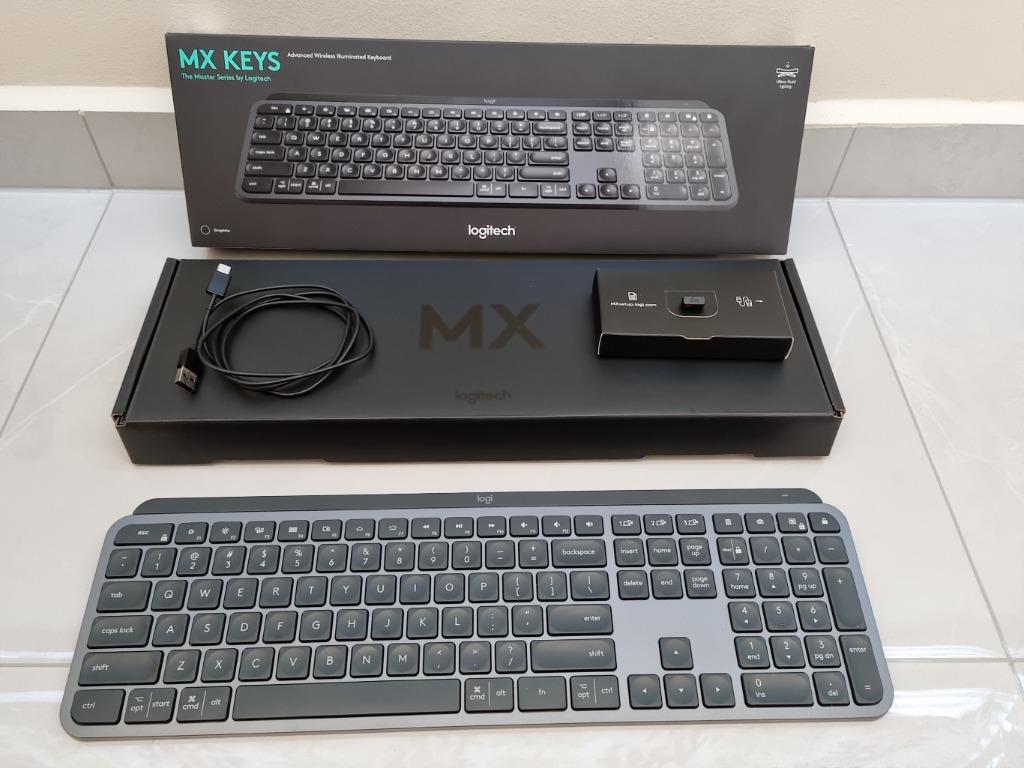 Logitech MX Keys Wireless Illuminated Keyboard, Computers & Tech, Parts ...