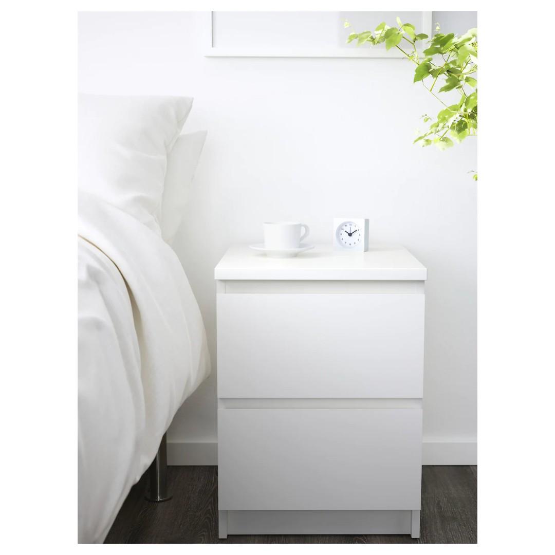 MALM side table, Furniture & Home Living, Furniture, Shelves, Cabinets ...