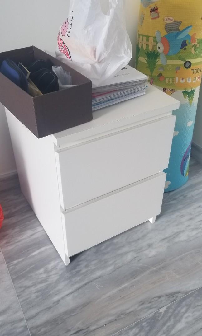 MALM side table, Furniture & Home Living, Furniture, Shelves, Cabinets ...