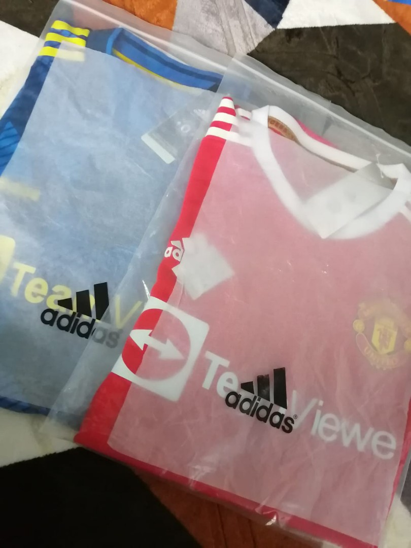 Manu Home & 3rd kit 2021/2022, Men's Fashion, Activewear on Carousell