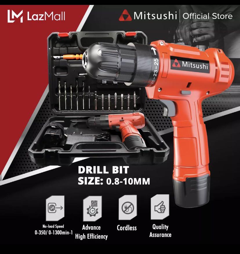 Mitsushi Cordless Impact Drill (bought from Lazada), Commercial ...