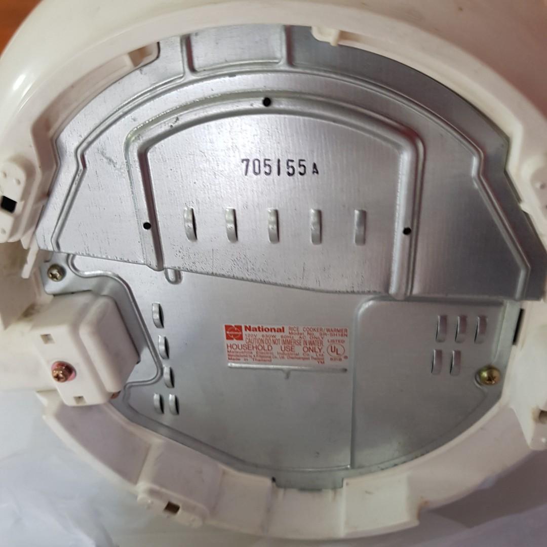 National (Panasonic) Rice Cooker 110Volts 10 cups 1.8L, TV & Home ...