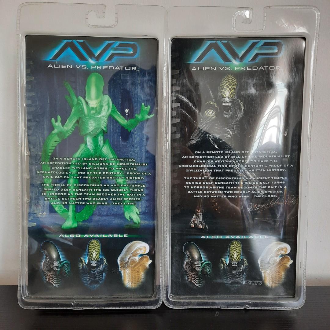 Neca Aliens AVP Grid Alien & Glow In Dark Warrior Alien, Hobbies & Toys ...