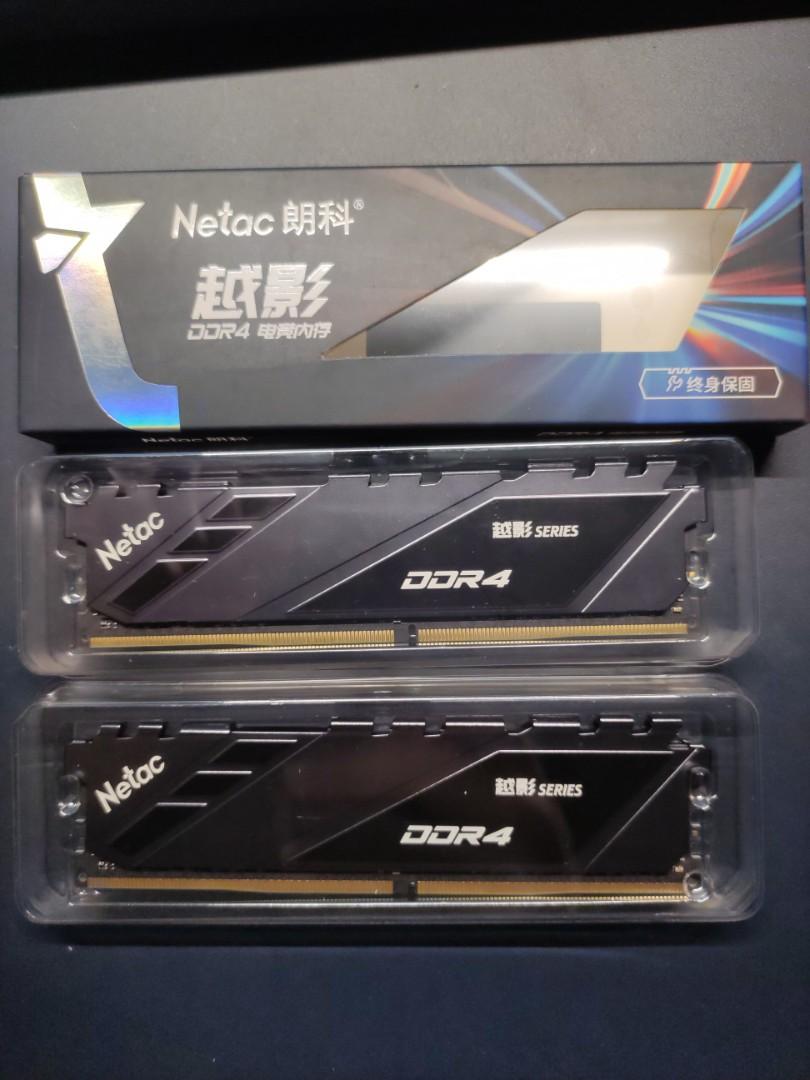 NETAC DDR4 RAM DRAM 3200MHZ 8GB C16 RAM x2, Computers & Tech, Parts & Accessories, Computer ...