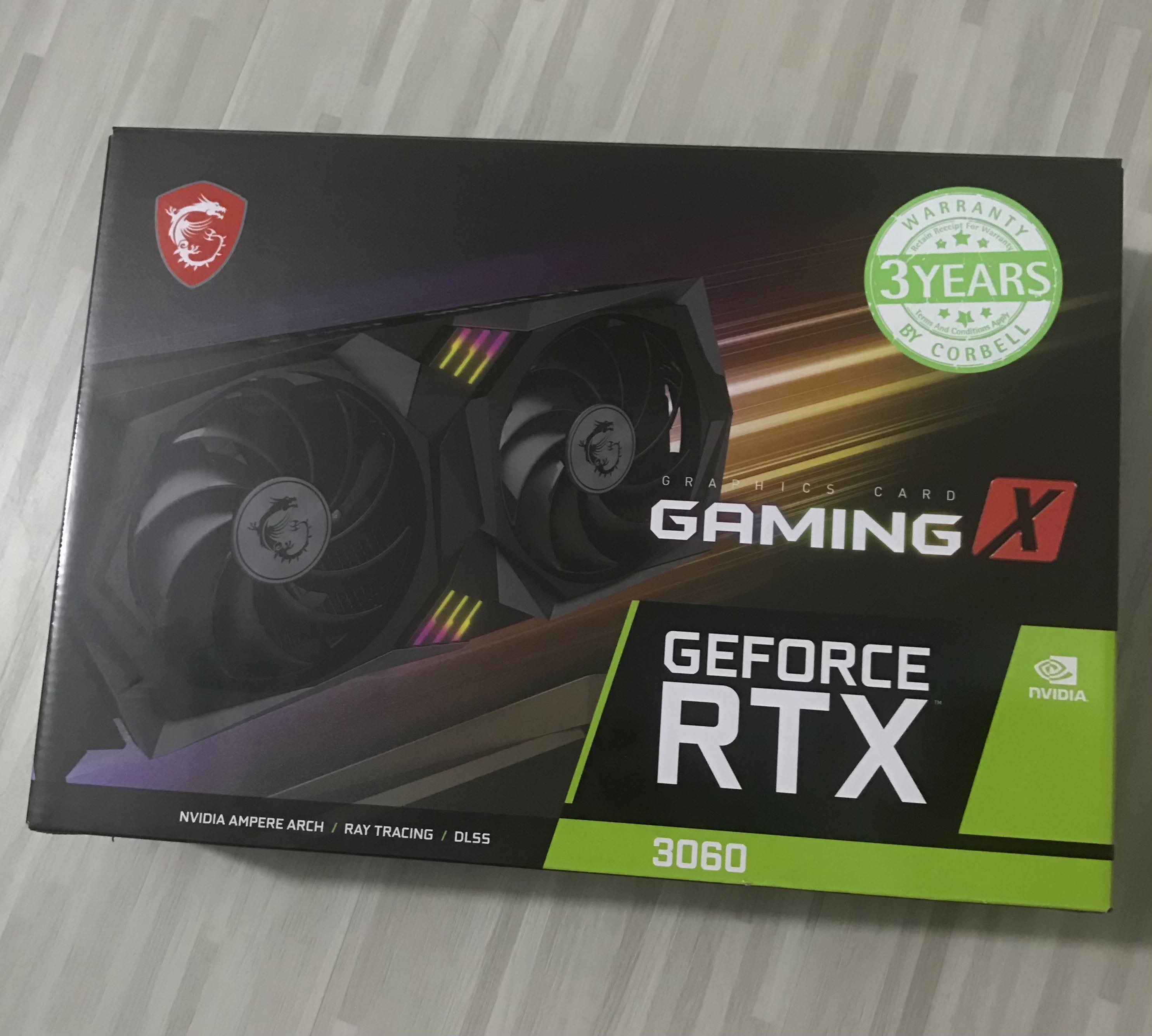 New RTX 3060 box WITHOUT GPU, Computers & Tech, Parts & Accessories ...