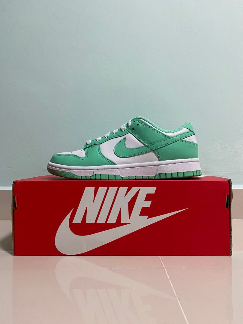 Nike Dunk Low “Green Glow”, Women's Fashion, Footwear, Sneakers on ...
