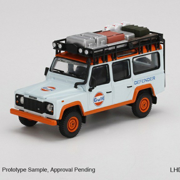 1/64 Land Rover Defender 110 Gulf livery, Hobbies & Toys, Toys & Games ...