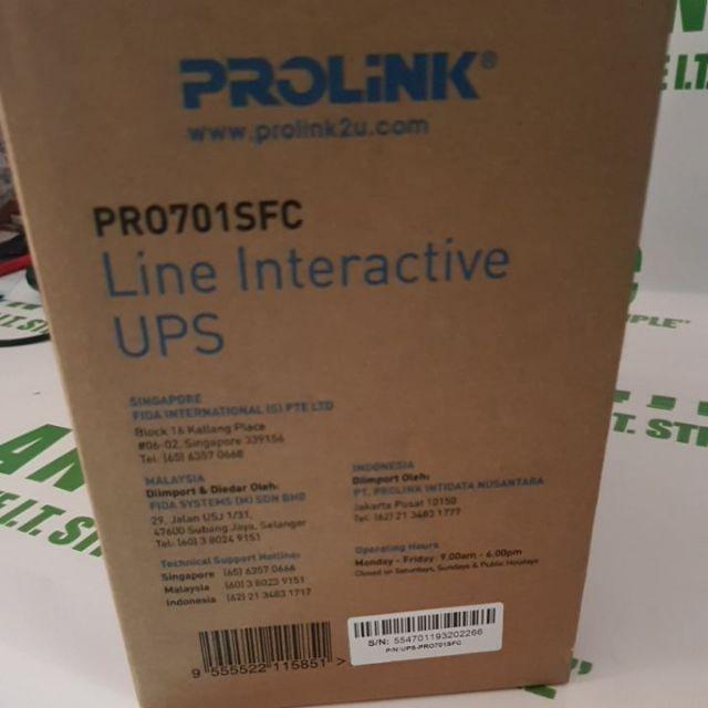Prolink 650va PRO701SFC UPS with built-in AVR, Computers & Tech, Parts ...