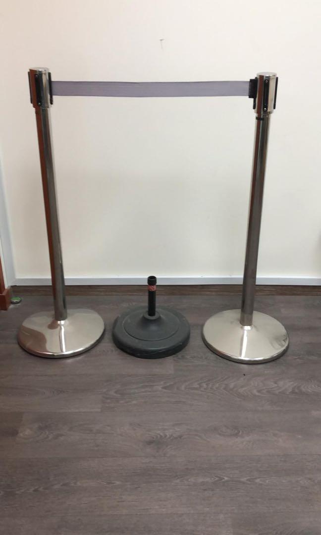 Queue Poles x 4, Furniture & Home Living, Outdoor Furniture on Carousell