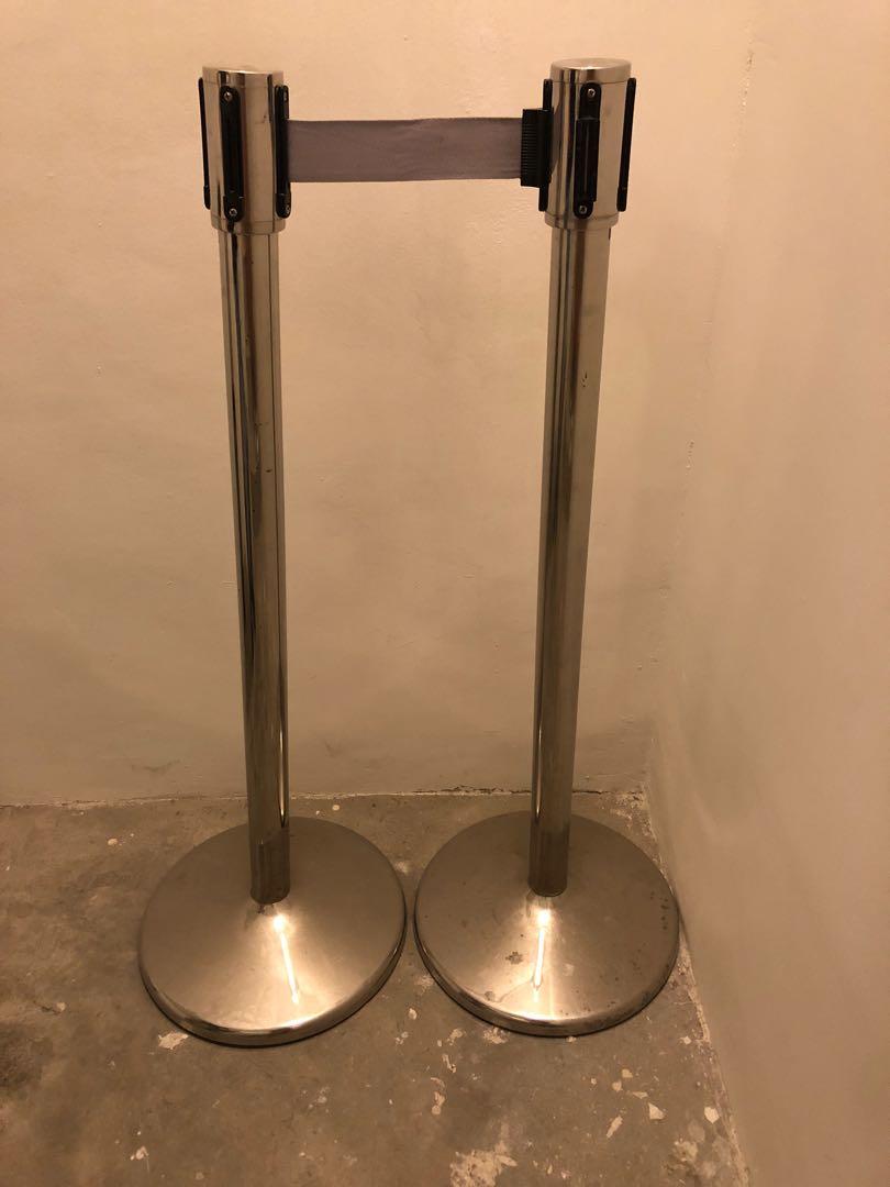 Queue Poles x 4, Furniture & Home Living, Outdoor Furniture on Carousell