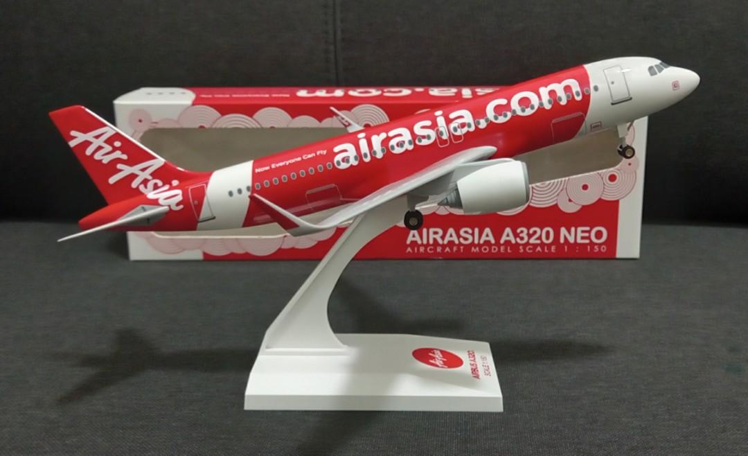 Scale 1/150, Airasia Airbus A320neo, Hobbies & Toys, Collectibles ...