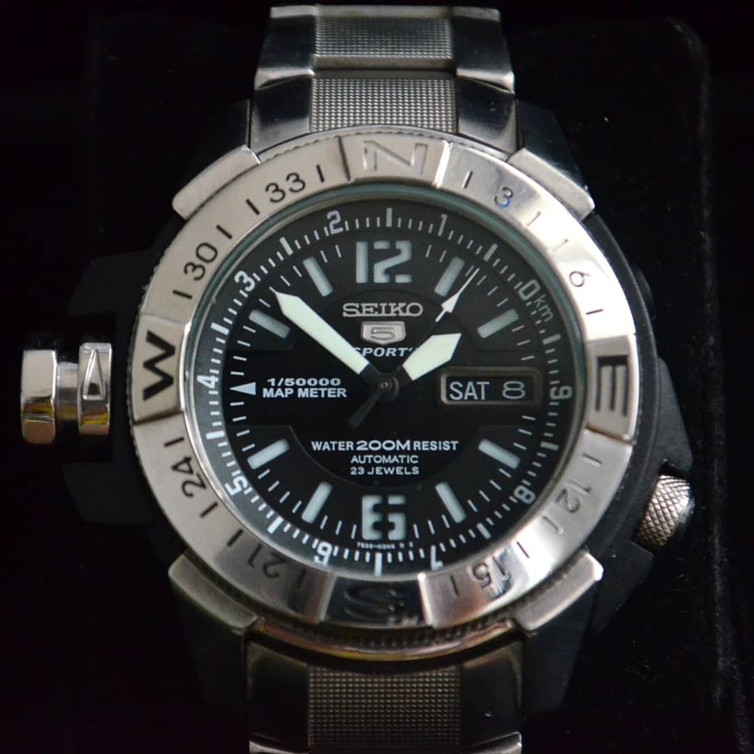Seiko Map Meter Mens Watch, Men's Fashion, Watches & Accessories ...