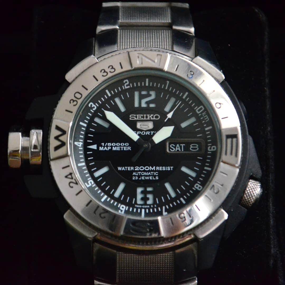 Seiko Map Meter Mens Watch, Men's Fashion, Watches & Accessories ...