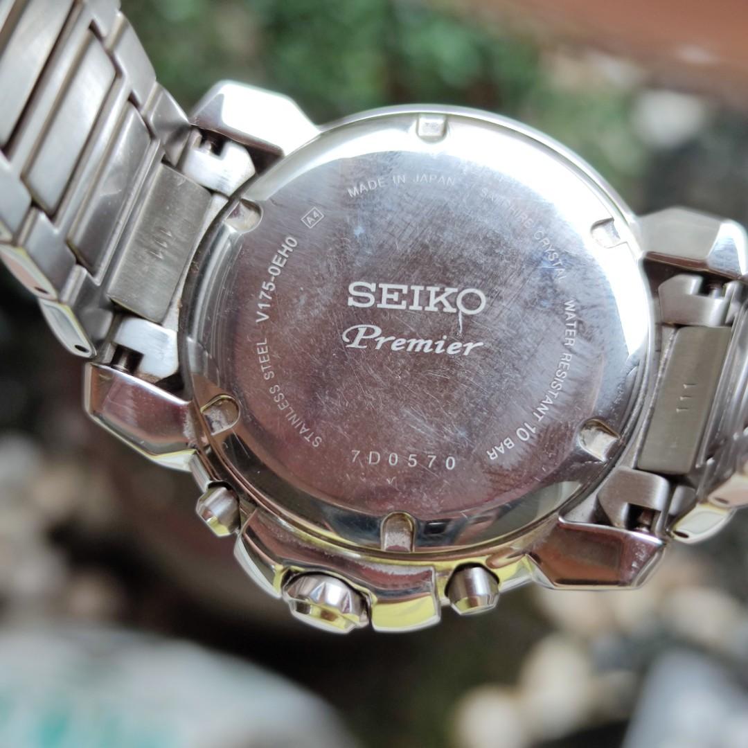 Seiko Premier Solar Chronograph, Men's Fashion, Watches & Accessories ...