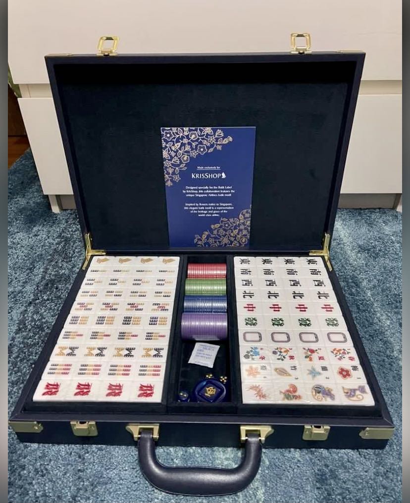 SIA (SQ) Mahjong Set, Hobbies & Toys, Toys & Games on Carousell