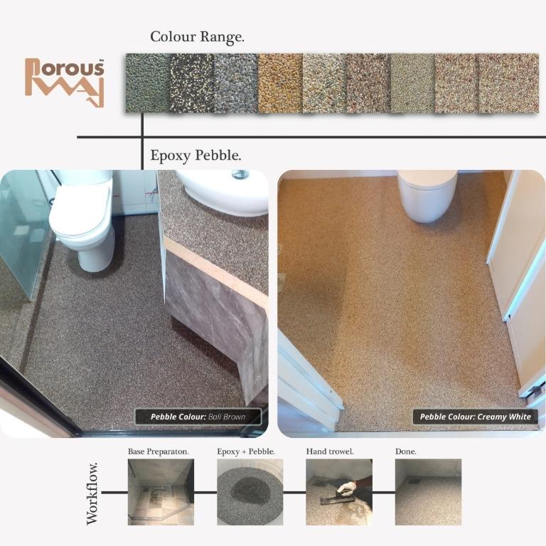 Toilet Renovation | Epoxy Flooring | Debonded Flakes Removal | Peeling ...