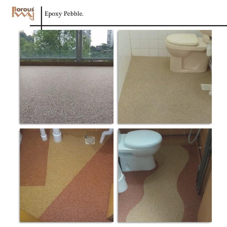 Toilet Renovation | Epoxy Flooring | Debonded Flakes Removal | Peeling ...
