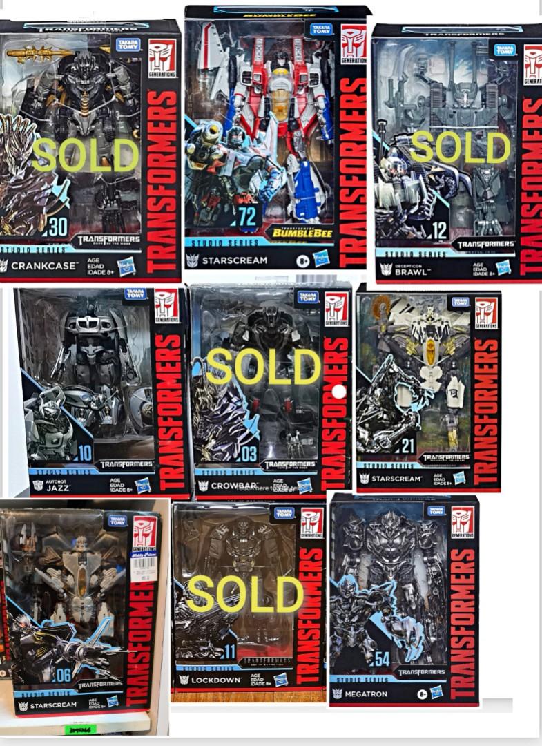 Transformers Studio Series SS03 Crowbar, SS 06 Starscream, SS11 ...