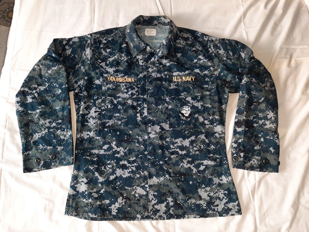 Us Navy Digital Pattern Military Jacket, Men's Fashion, Coats, Jackets ...