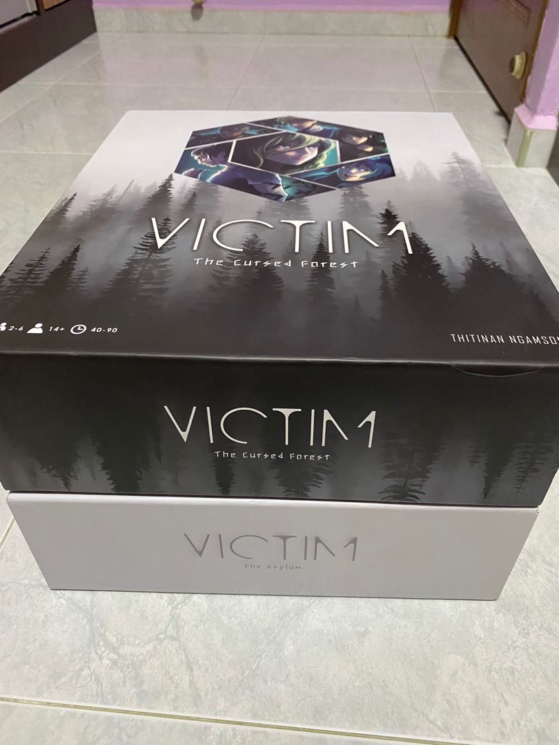 Victim The Cursed Forest and The Asylum Board Game, Hobbies & Toys ...