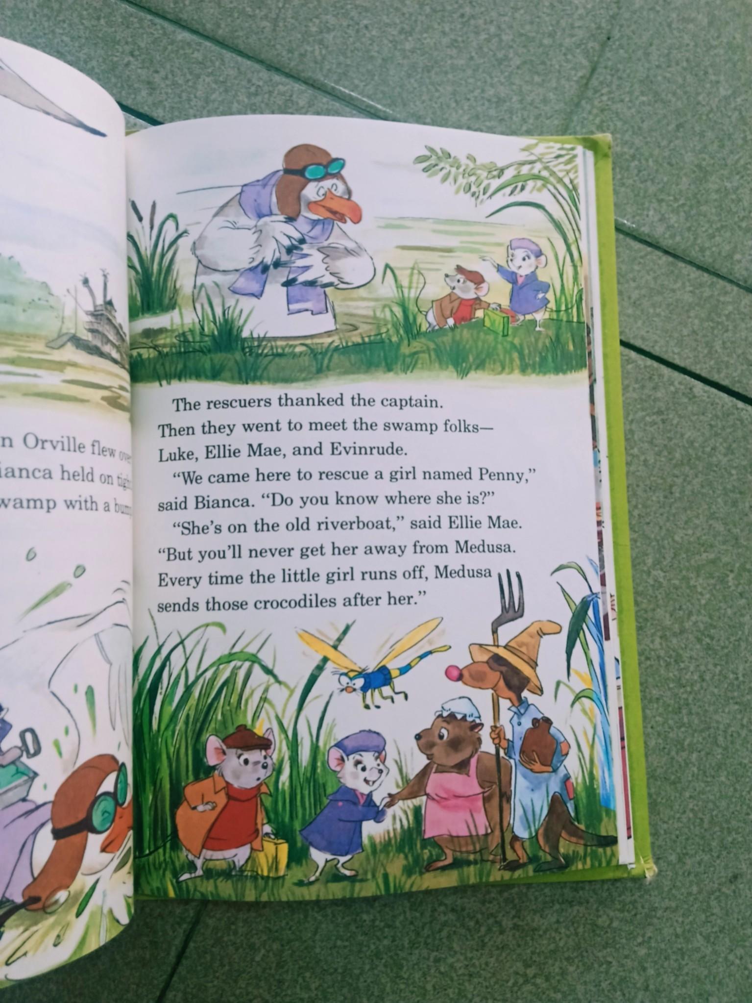 Vintage 1977 Disney's The Rescuers Story Book., Hobbies & Toys, Books ...