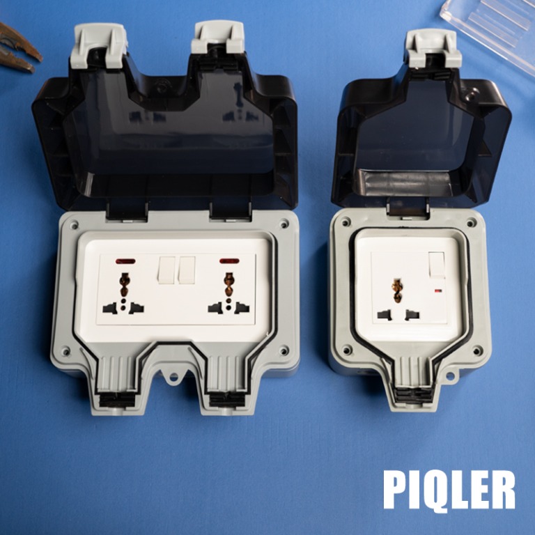 Waterproof Plug Socket Electrical Box Compatible with UK US plug ...