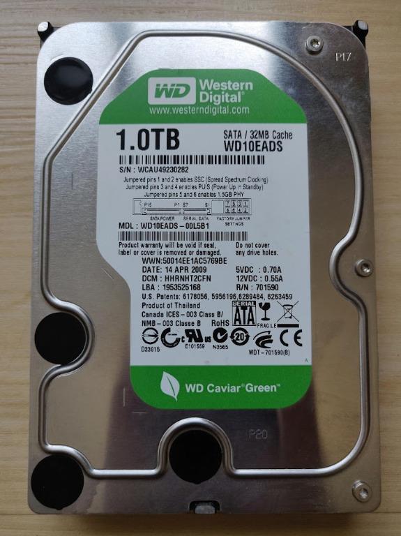 Western Digital 1TB WD10EADS (3 pieces), Computers & Tech, Parts ...