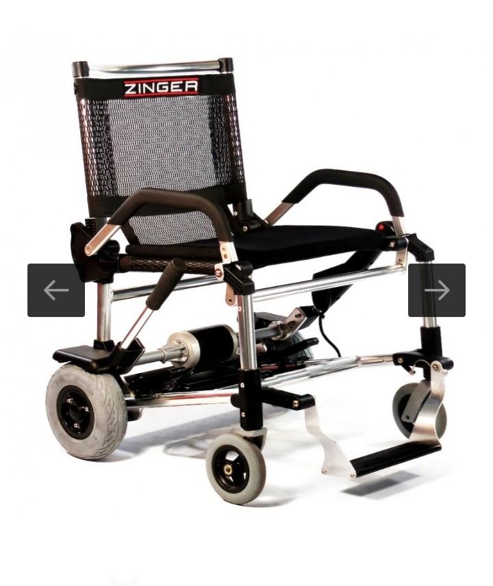 Zinger Ultra Light Electric Wheelchair, Health & Nutrition, Assistive ...