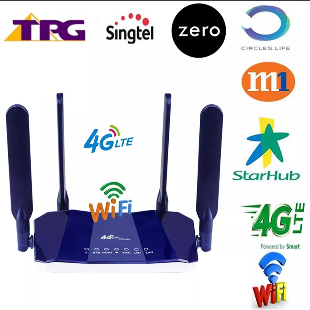 2B+2S antenna SIM card WiFi router, Computers & Tech, Parts ...