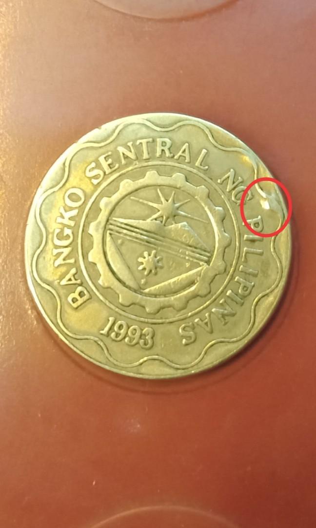 5 peso Error Coin, Hobbies & Toys, Memorabilia & Collectibles, Currency ...